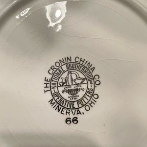 Cronin China Company | Dining | Martha George Washington Plate 7 2 ...